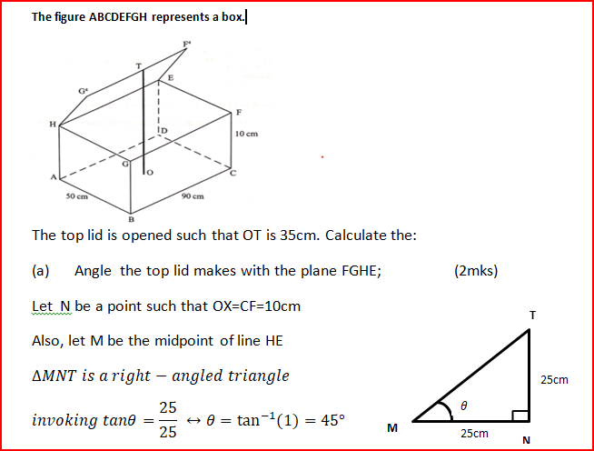 KCSE Mathematics with Marking Scheme